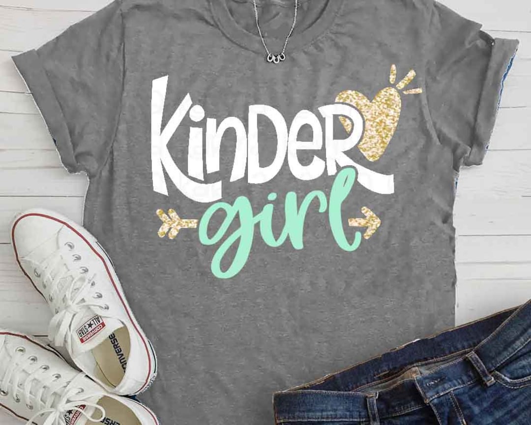 Kindergarten Svg, Kindergarten Shirt, Kinder Girl Svg, Back to School ...