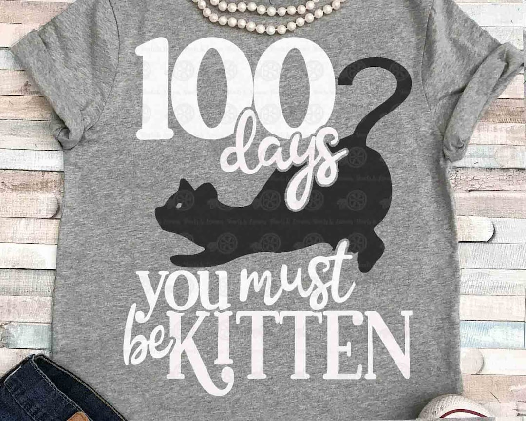 100th Day of School Svg, 100 Days, Svg, Teacher Svg, Cat Svg, Kids Svg ...