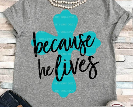 Cruz svg porque svg porque vive svg Cristo svg SVG DXF | Etsy España