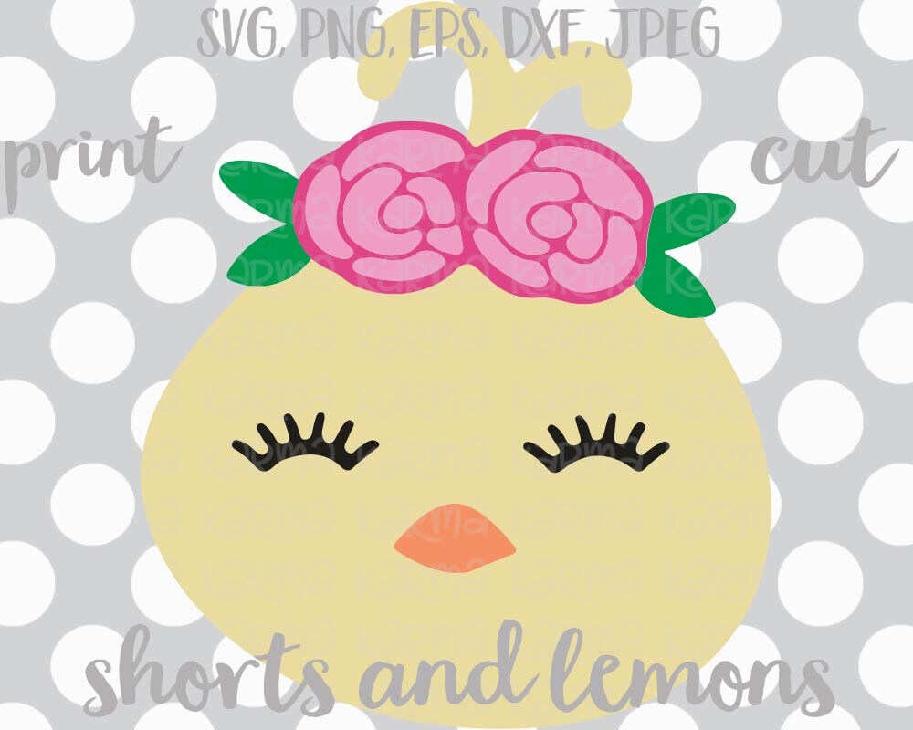 Easter Chick Svg Easter Svg Chick Svg Girls Birthday SVG - Etsy