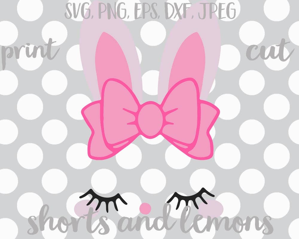 Easter Svg, Bunny Svg, Bunny Face Svg, Easter Bunny Svg, Eyelashes ...