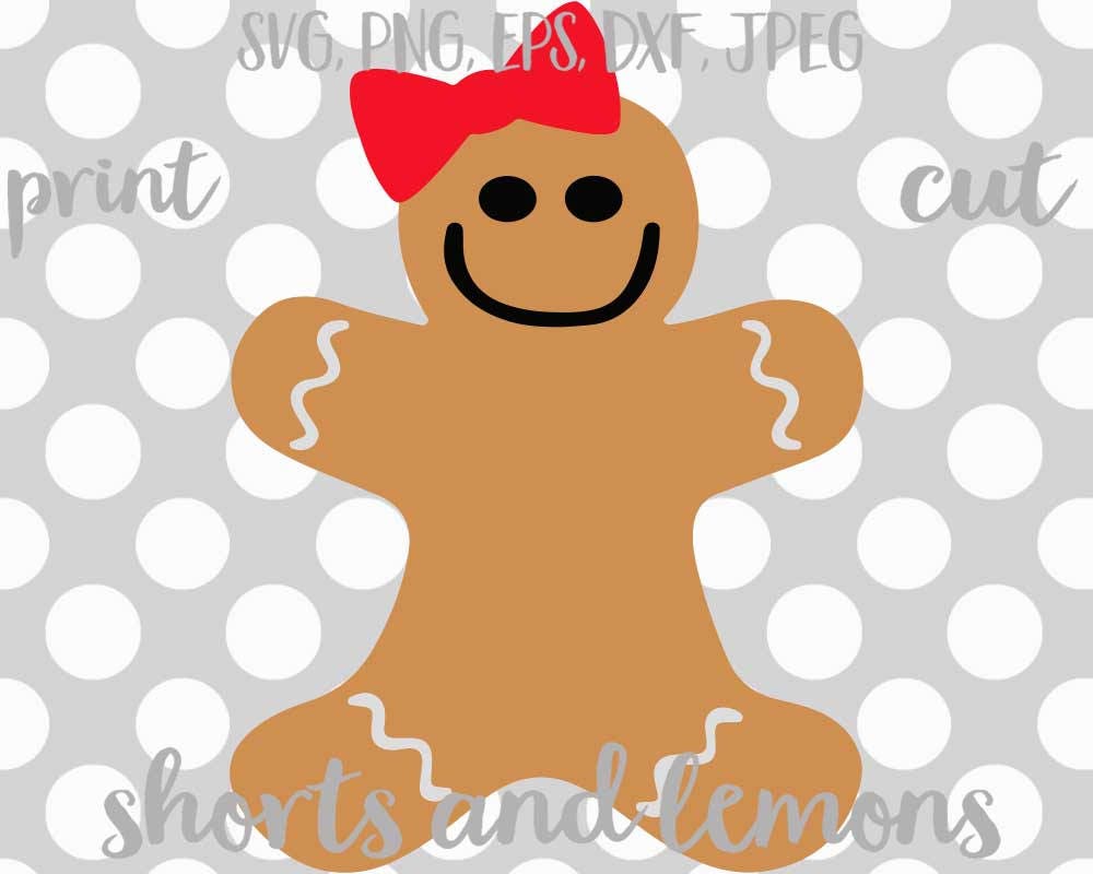 Christmas SVG Gingerbread Girl Svg Girls Svg Cookie SVG | Etsy