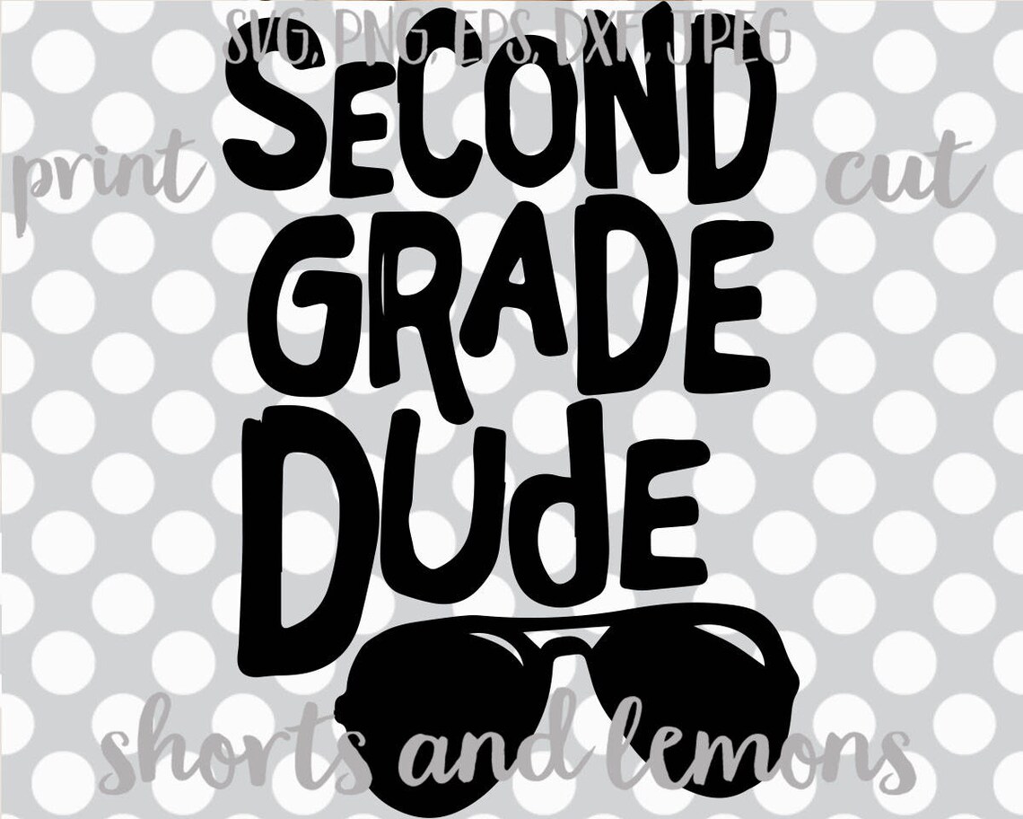 Graduation Svg, 2nd Grade Svg, Second Svg, DXF, EPS, Svg, Second Grade ...
