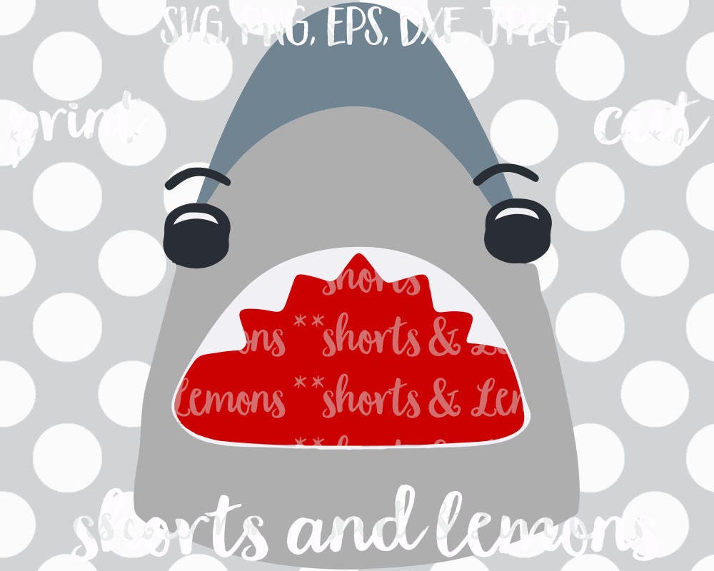 Shark Svg Shark Face Svg Shark Clip Art Shark Bite Eps | Etsy