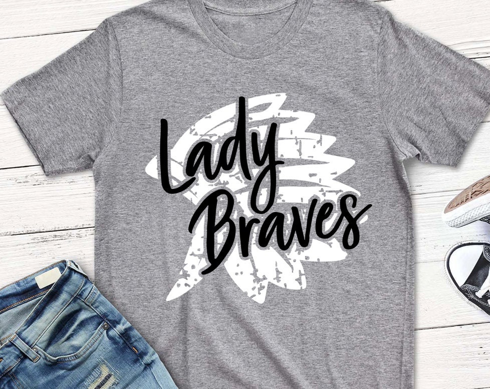 LADY Braves Svg LADY Braves Svg Braves Grunge Svg - Etsy
