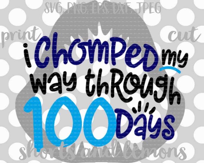 100th Day of School Svg 100 Days Svg Shark Svg School SVG - Etsy