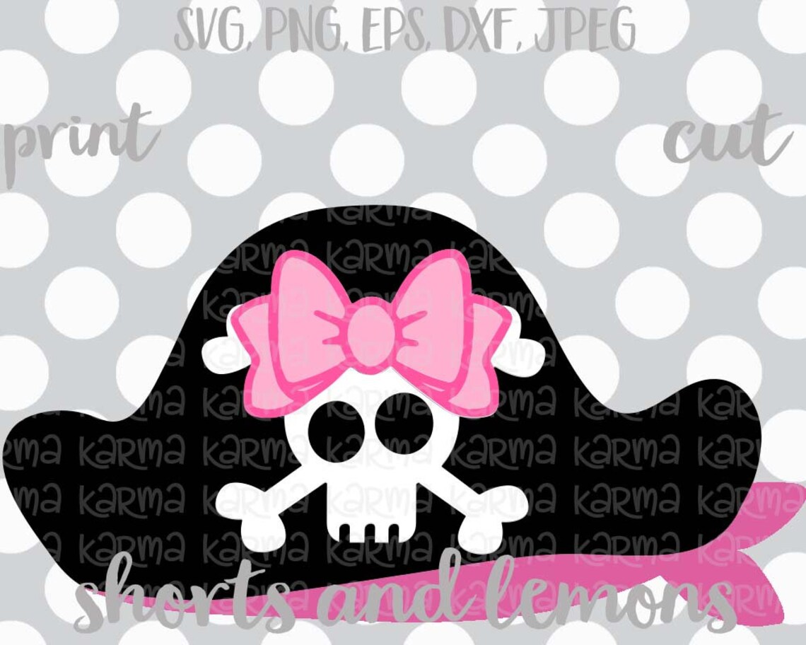 Pirate Svg Beach Svg Pirate Girl Svg Svg Pirate Hat Svg - Etsy