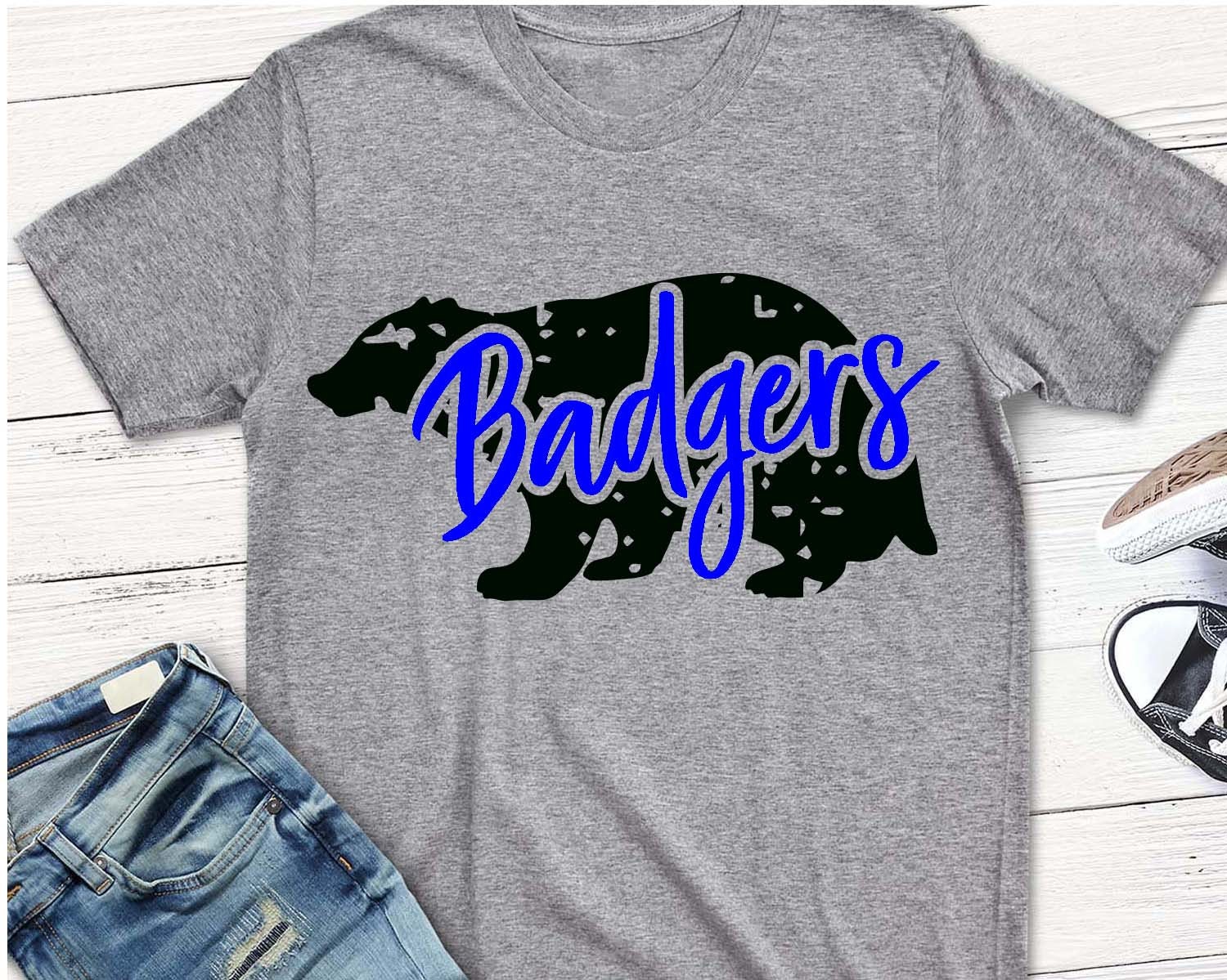 Badgers Svg Badger Svg Svg Badgers Grunge Svg Distressed - Etsy