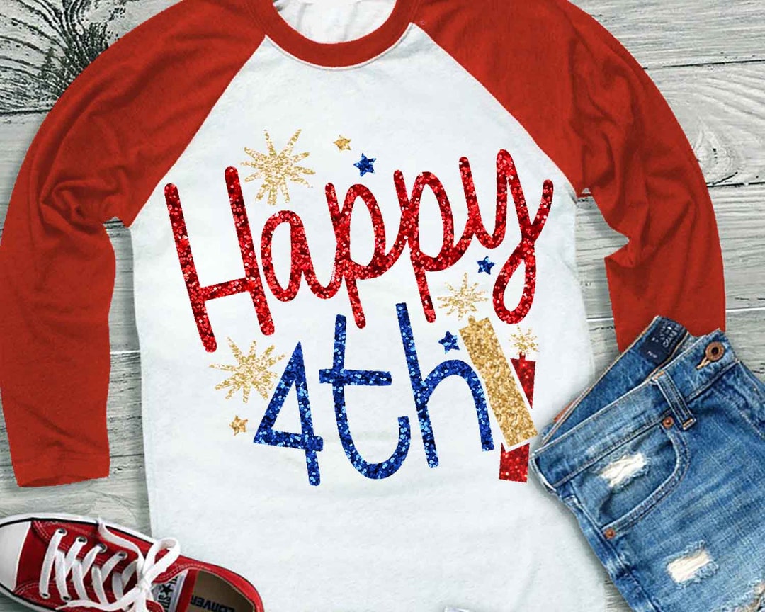 Happy 4th Svg, Fourth of July Svg, 4th of July, Sparkler SVG, Svg, DXF ...