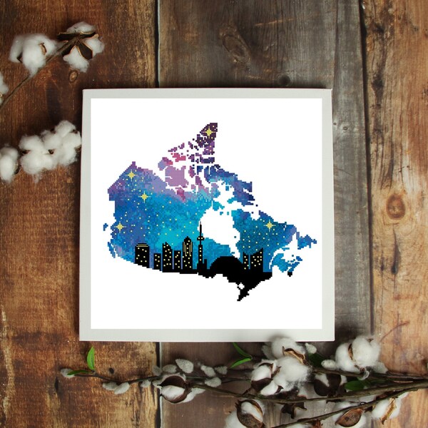 Watercolor Map of Canada - Etsy