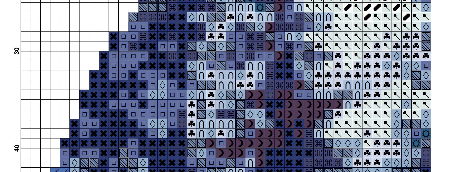 Forest Cross Stitch Pattern Cross Stitch Pattern Landscape - Etsy