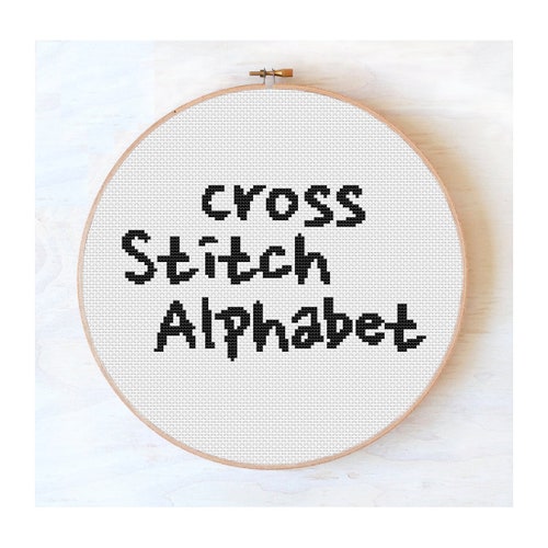 Alphabet Cross Stitch Pdf Pattern Letters Cross Stitch Chart - Etsy