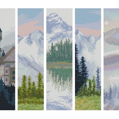Set of Bookmarks Cross Stitch Pattern Counted Cross Stitch - Etsy