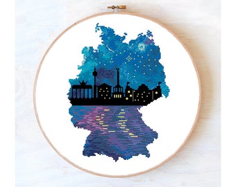 Germany Cross Stitch - Etsy