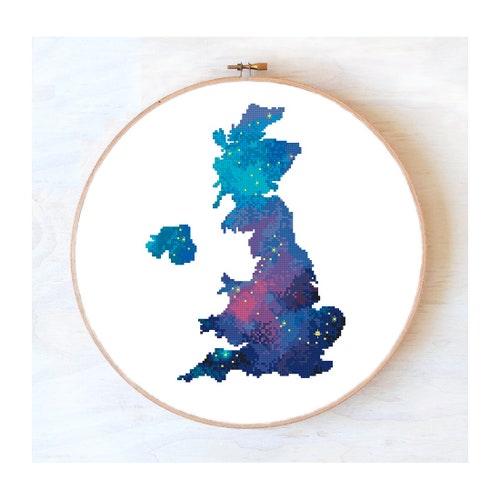 Wales Modern Cross Stitch Pattern Great Britain Country - Etsy