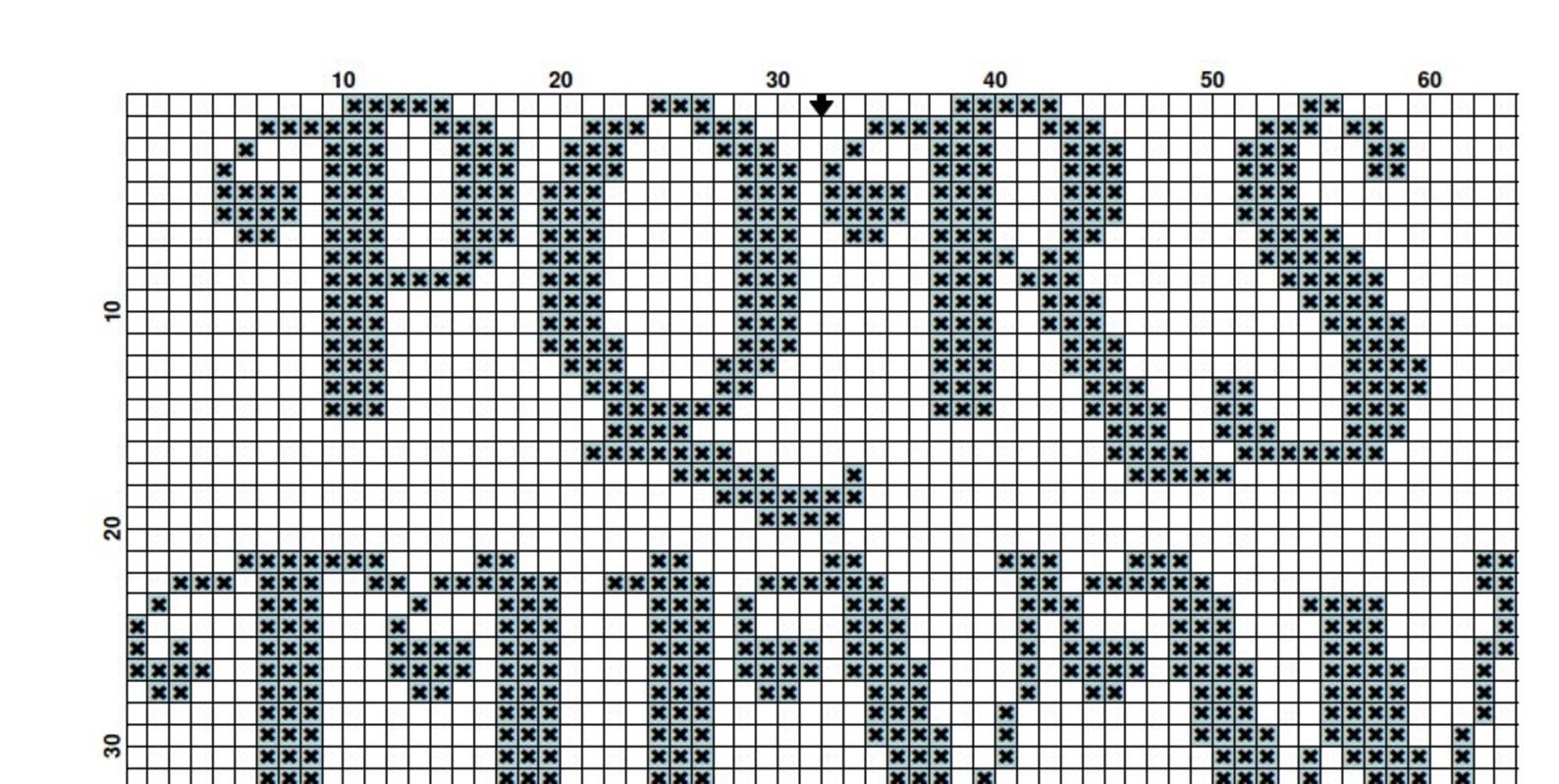 Small Font Cross Stitch Pattern Alphabet Block Cross Stitch - Etsy