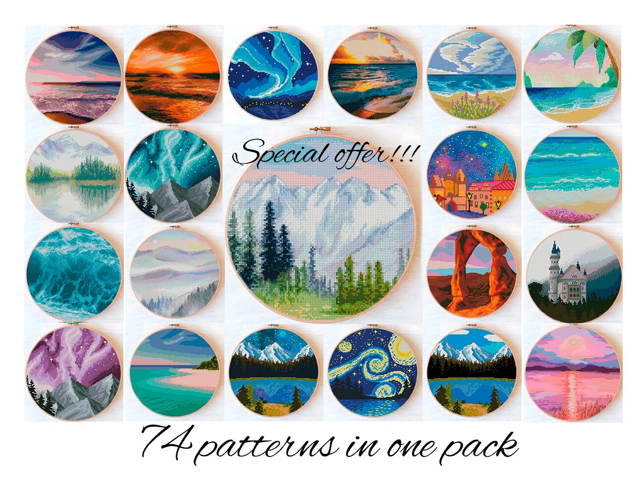 Special Offer 74 Pcs in One Pack Nature Landscape Bundle - Etsy