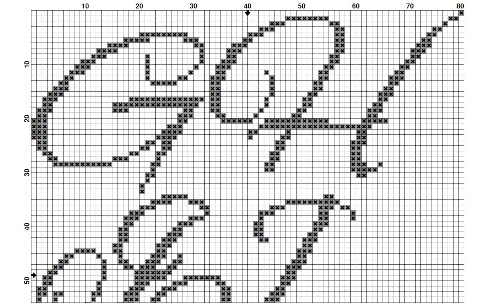 Full Alphabet Cross Stitch Pattern Handwriting Cross Stitch | Etsy