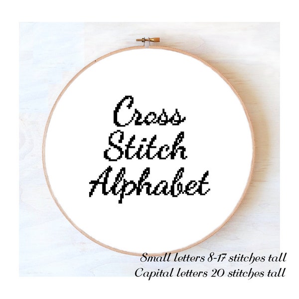 Cross Stitch Font - Etsy