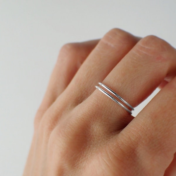 Thin Silver Ring - Etsy