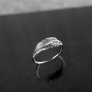 925 Sterling Silver Feather Ring - Native American Ring in Silver - Etsy