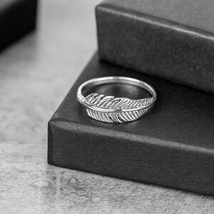 925 Sterling Silver Feather Ring - Native American Ring in Silver - Etsy