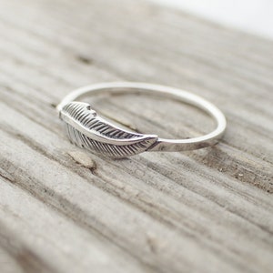 925 Sterling Silver Feather Ring - Native American Ring in Silver - Etsy