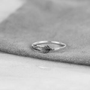 925 Sterling Silver Feather Ring - Native American Ring in Silver - Etsy