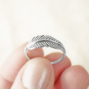 925 Sterling Silver Feather Ring - Native American Ring in Silver - Etsy