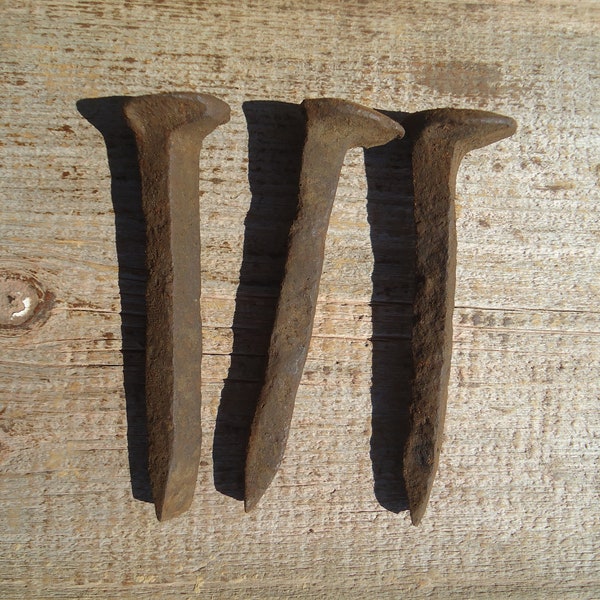 Antique Iron Spikes - Etsy