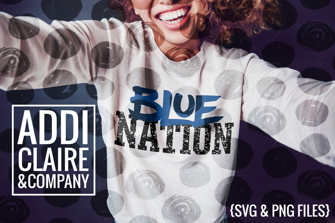 Blue Nation SVG & PNG Files - Etsy