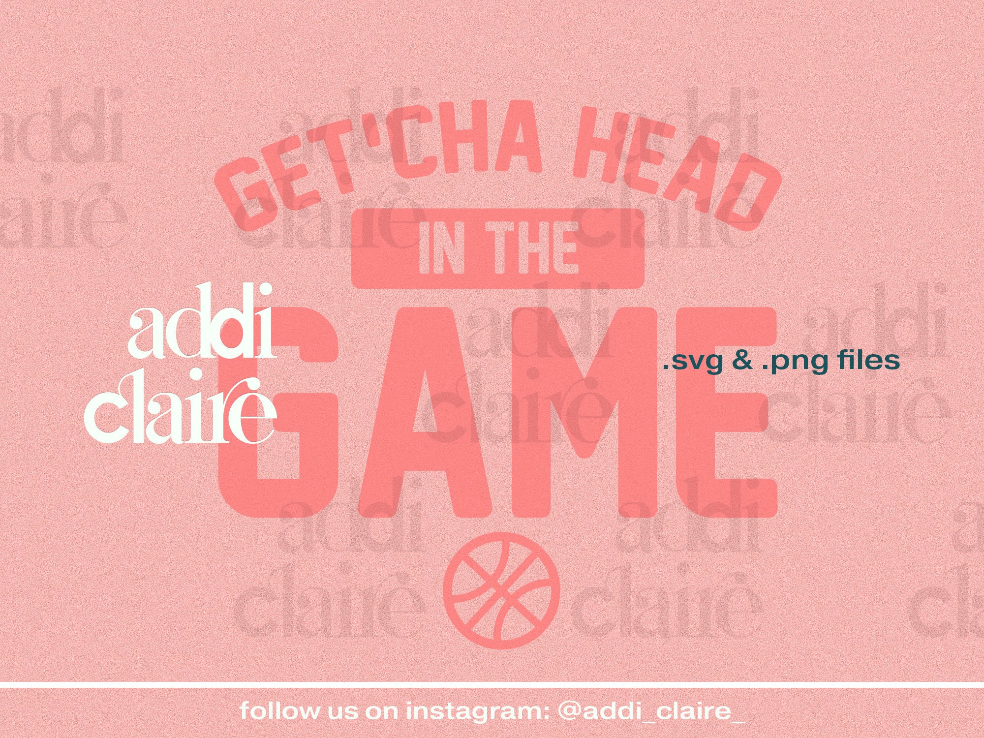 Get'cha Head in the Game SVG & PNG File - Etsy
