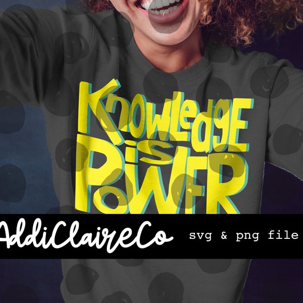 Knowledge Svg - Etsy