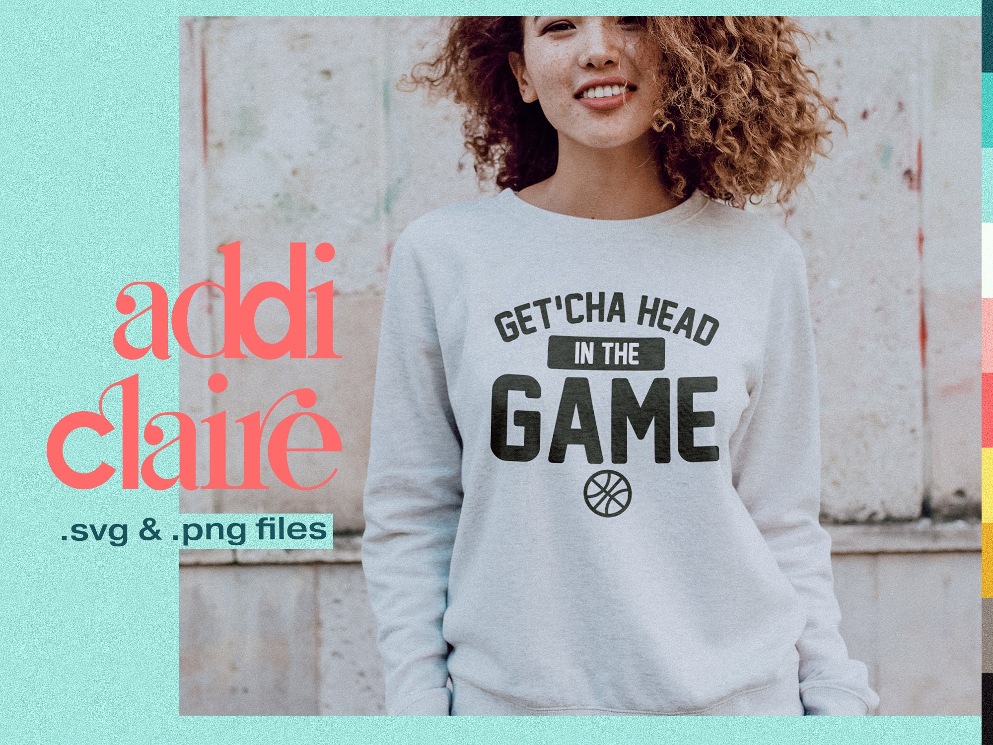 Get'cha Head in the Game SVG & PNG File - Etsy
