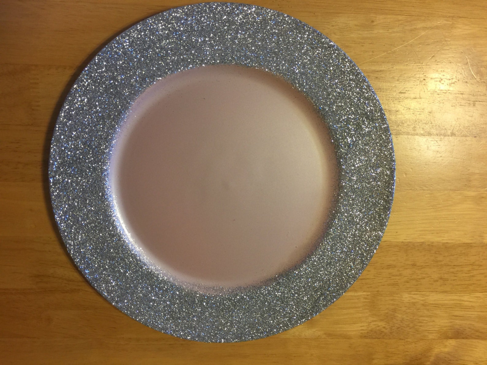 Glitter Charger Plates ( Glitter on Rim Only) - Etsy