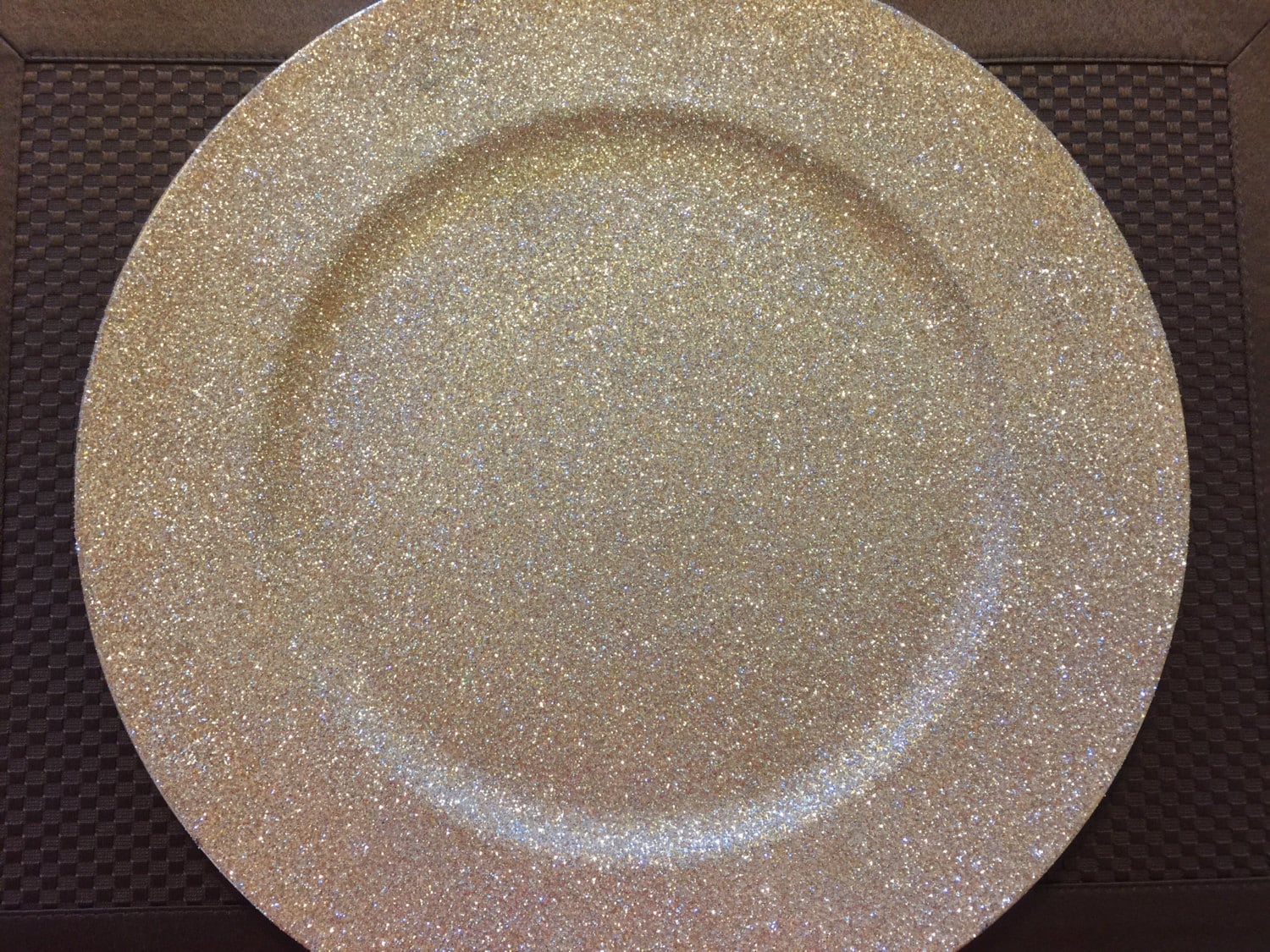 Glitter Charger Plates - Etsy