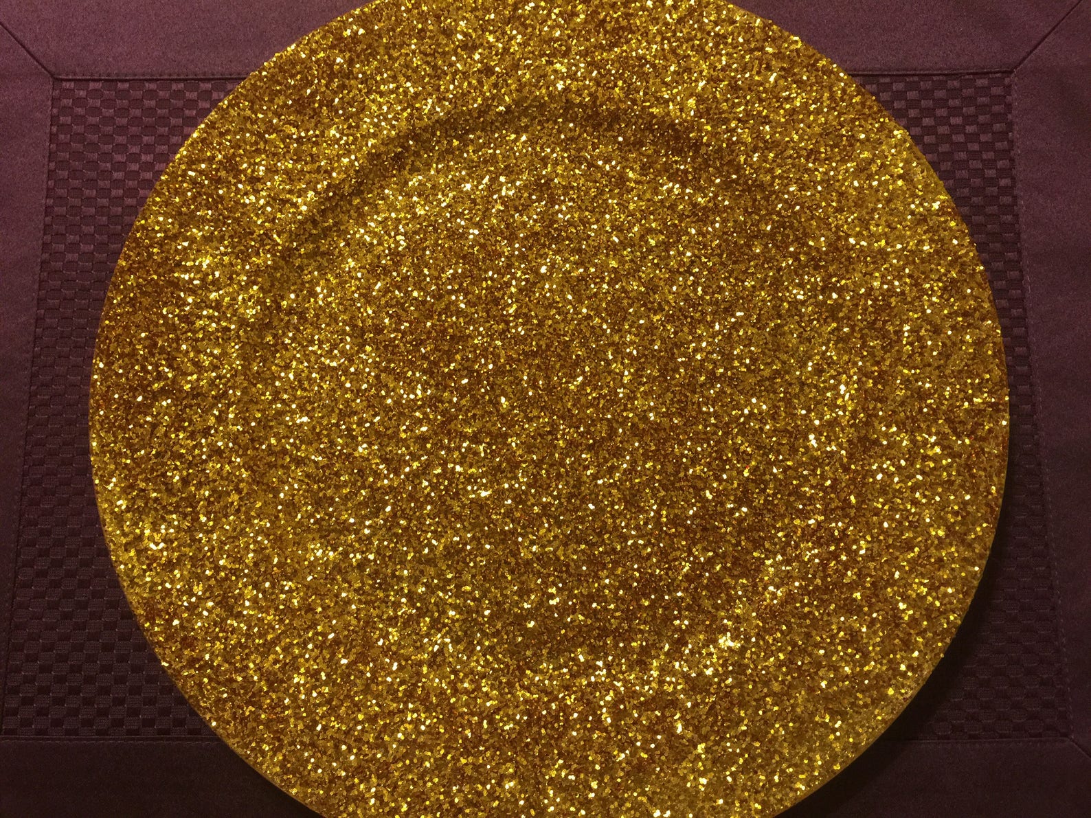 Glitter Charger Plates - Etsy
