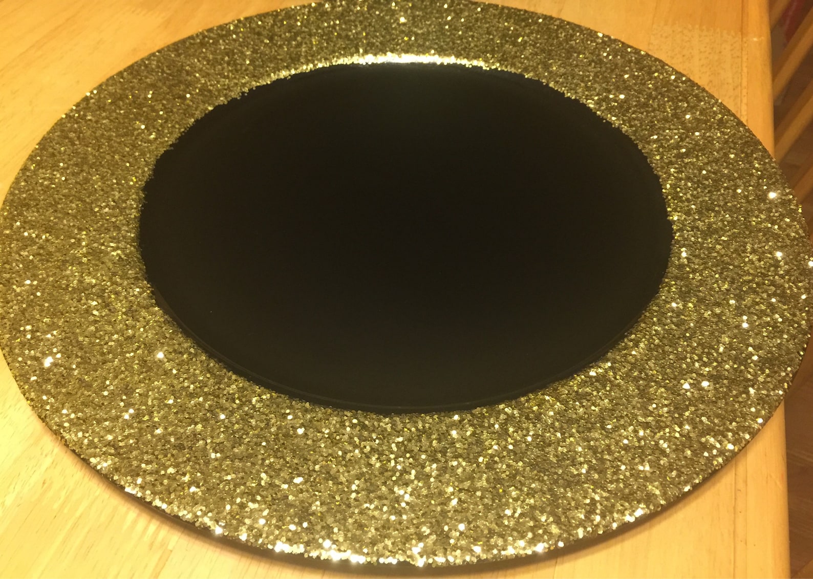 Glitter Charger Plates ( Glitter on Rim Only) - Etsy