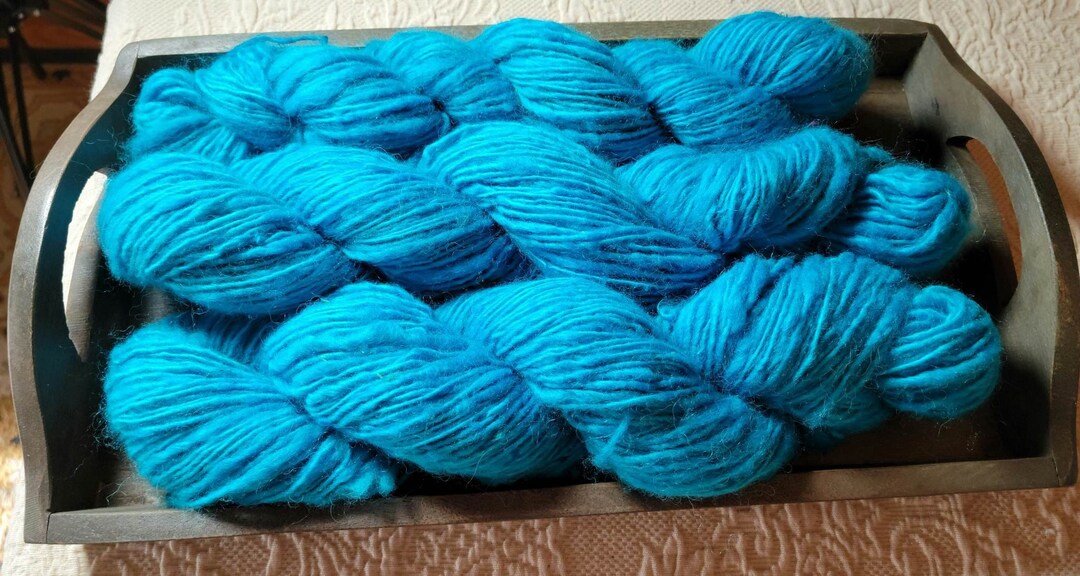 Brilliant Turquoise 100 % Alpaca Lopi Yarn From O'brien - Etsy