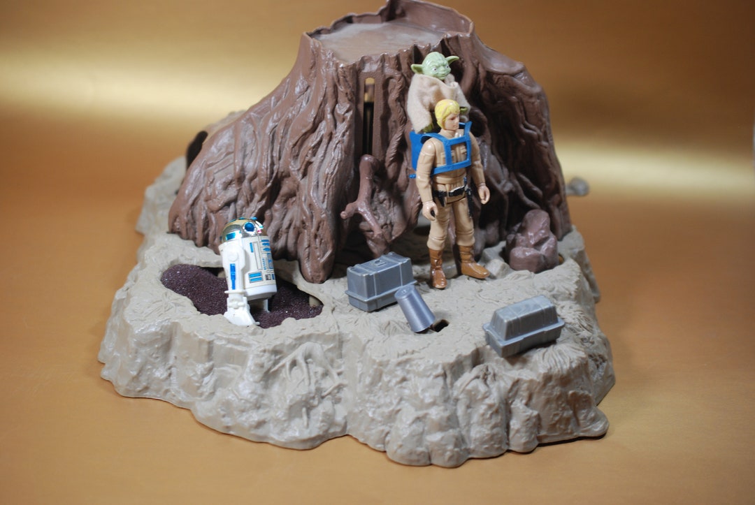 Vintage Star Wars Complete Yoda's Dagobah Swamp Playset and Three ...