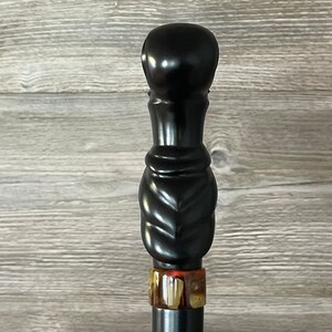 Black Raven Cane Walking Stick Wood Wooden Cane Handcarved Carving ...