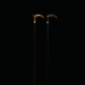 Elegant Cane With Marble Insert. Walking Cane Made of Natural Wood and ...