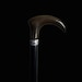 Elegant Cane With Marble Insert. Walking Cane Made of Natural Wood and ...