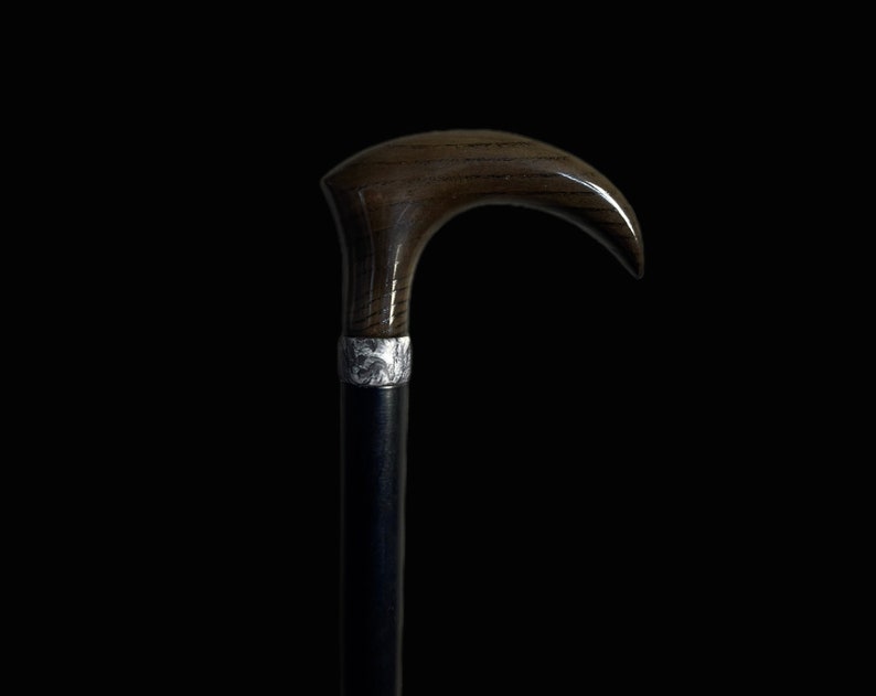 Elegant Cane With Marble Insert. Walking Cane Made of Natural Wood and ...
