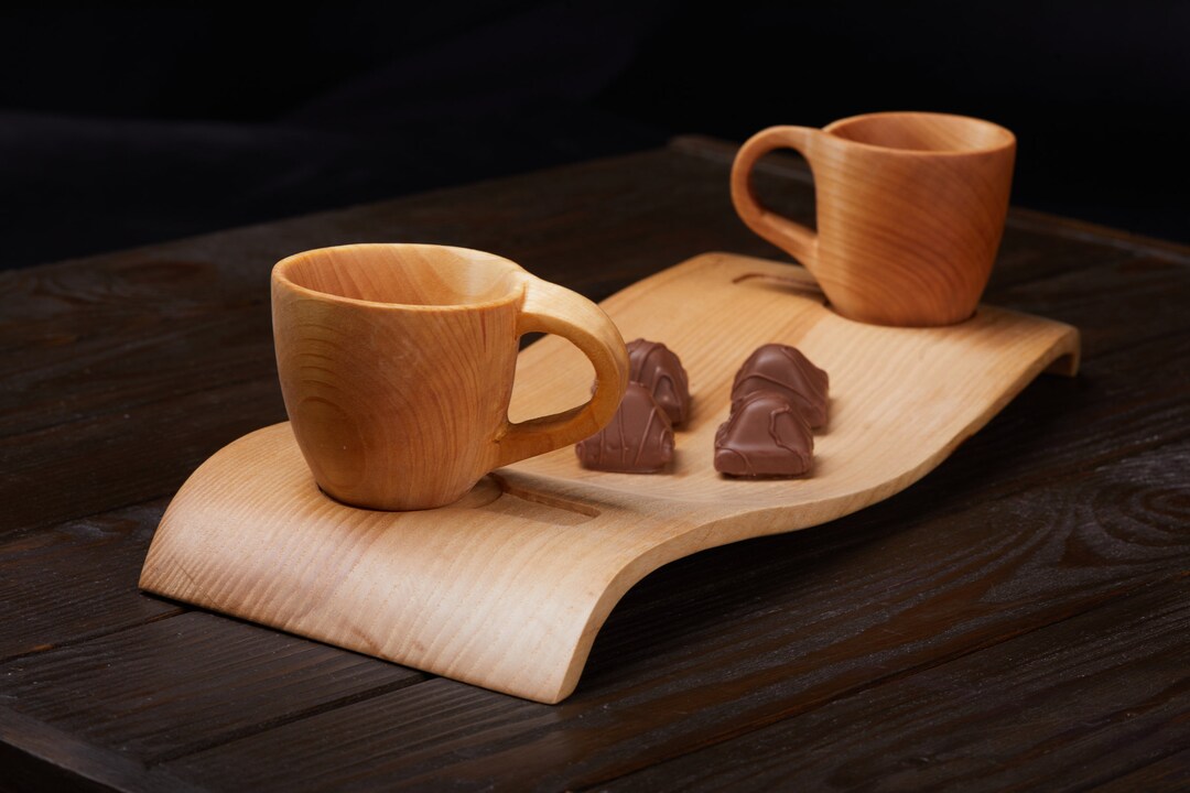Coffee Set of Handmade Natural Wood Utensils - Etsy