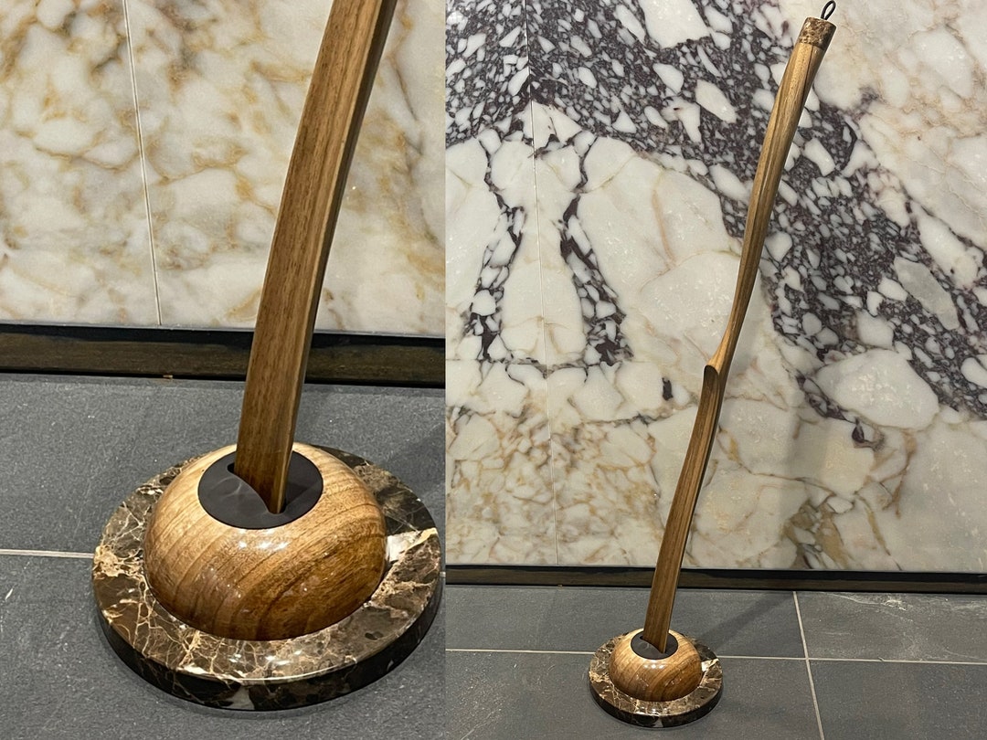 Marble and Wood. a Shoe Horn With a Stand. a Unique Gift. - Etsy