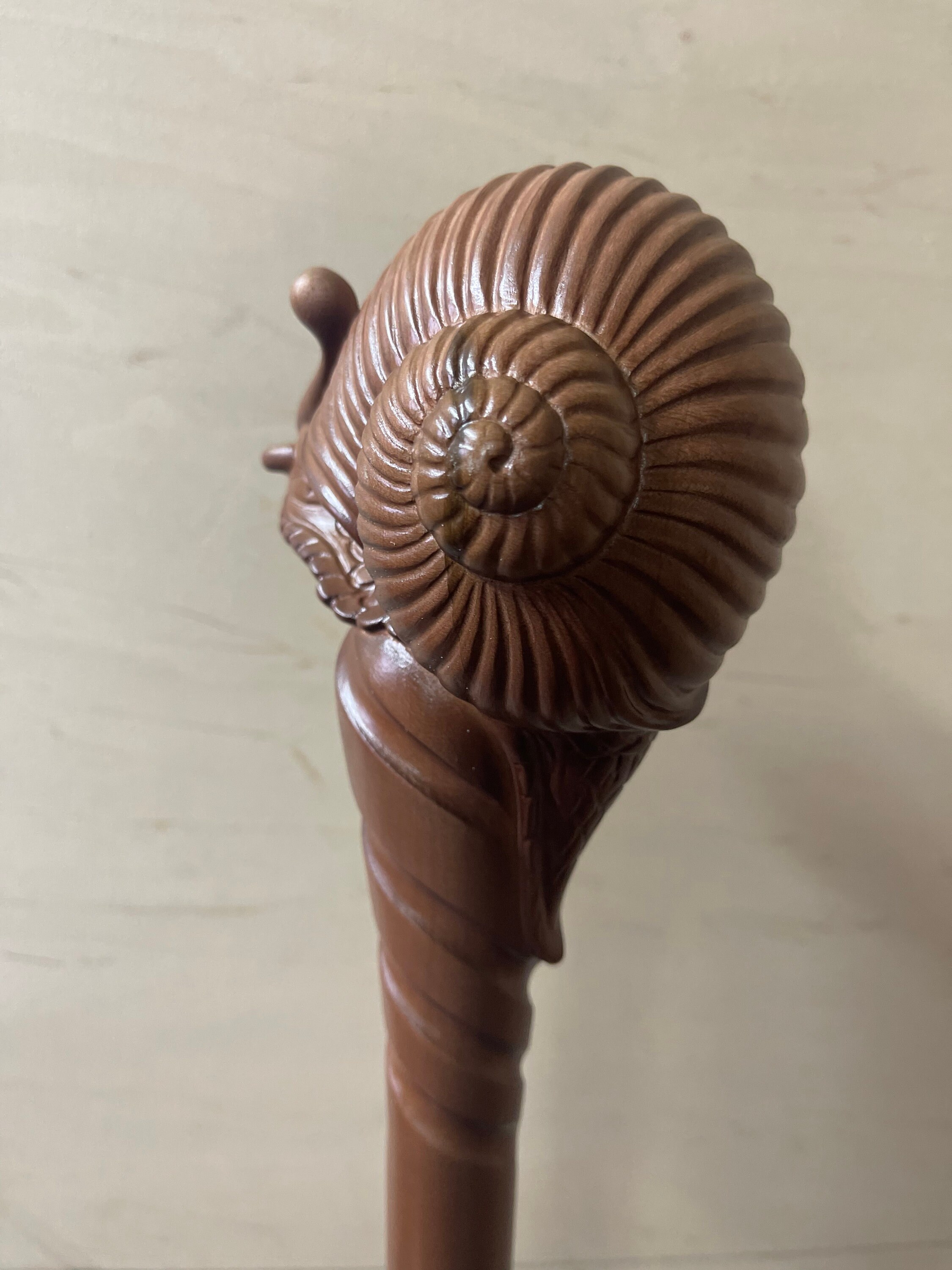 Snail Cane Carved Cane Walking Stick Cane Handmade Wooden Stick High ...