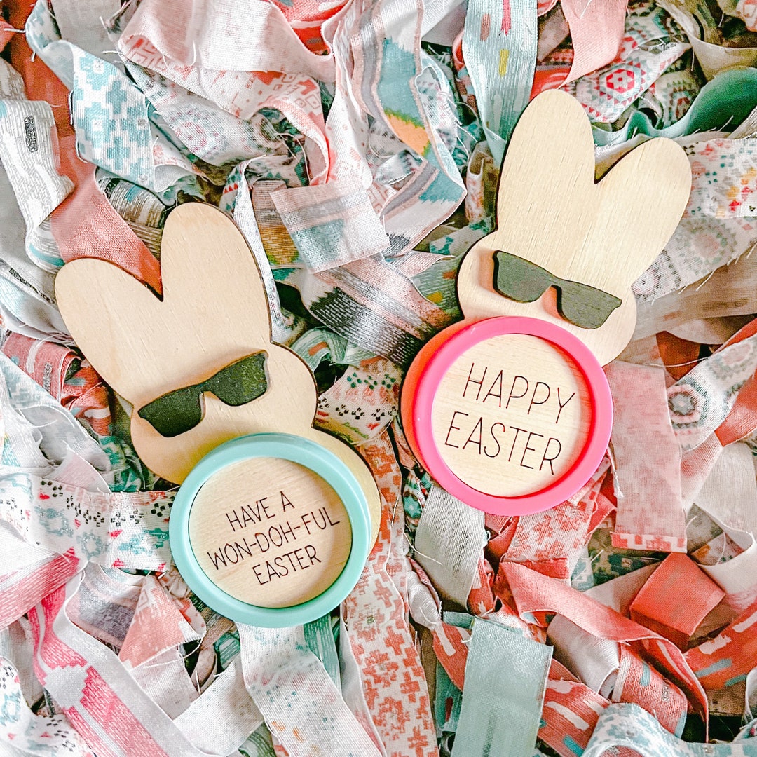 Easter Play Doh Cards Play Doh Peeps Kids Easter Basket Bunny Play Doh ...