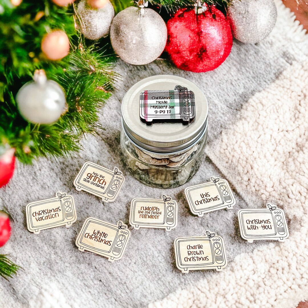 Christmas Movie Jar Movie Mystery Movie Token Movie Coin - Etsy Österreich