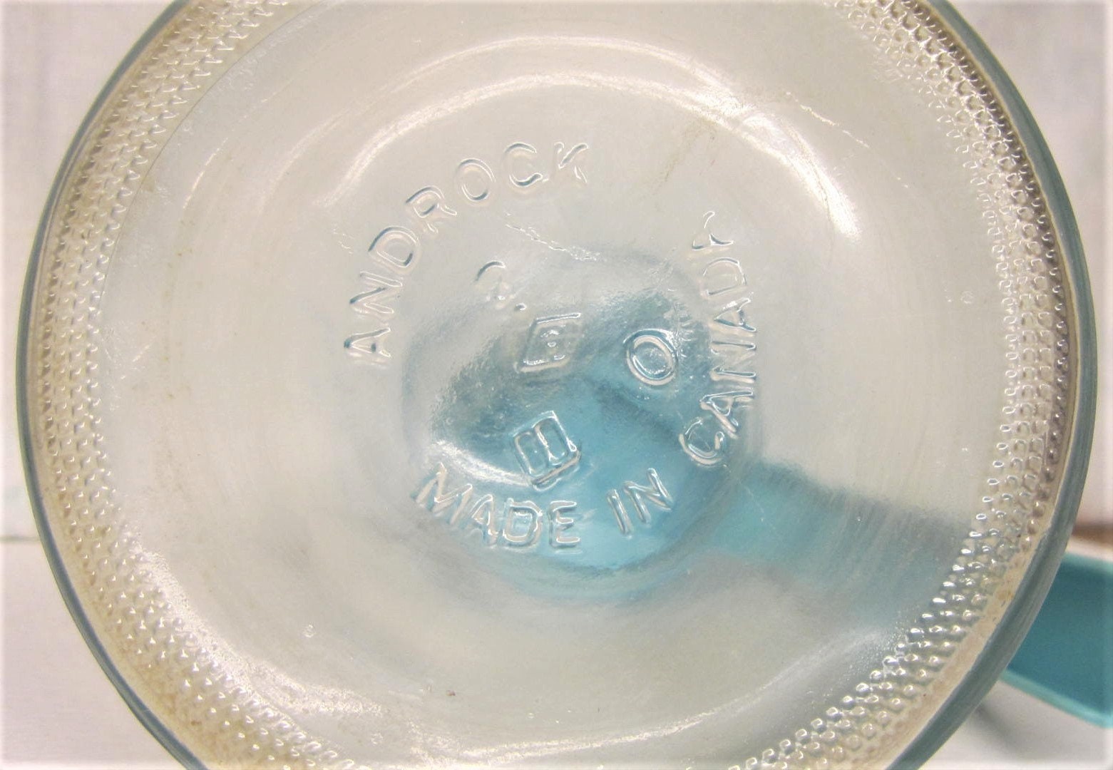 Androck Glass Syrup Dispenser Turquoise Lid HTF 60s Syrup - Etsy